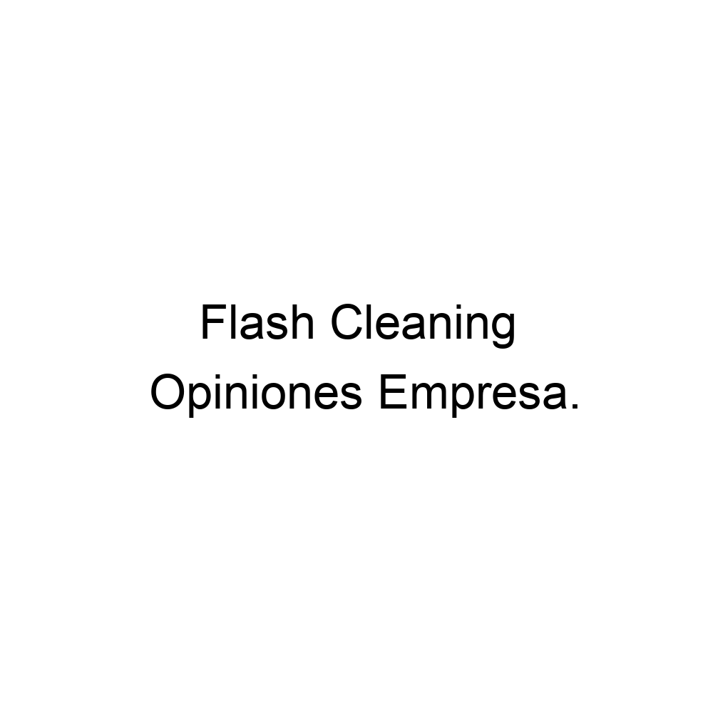 Opiniones Flash Cleaning,